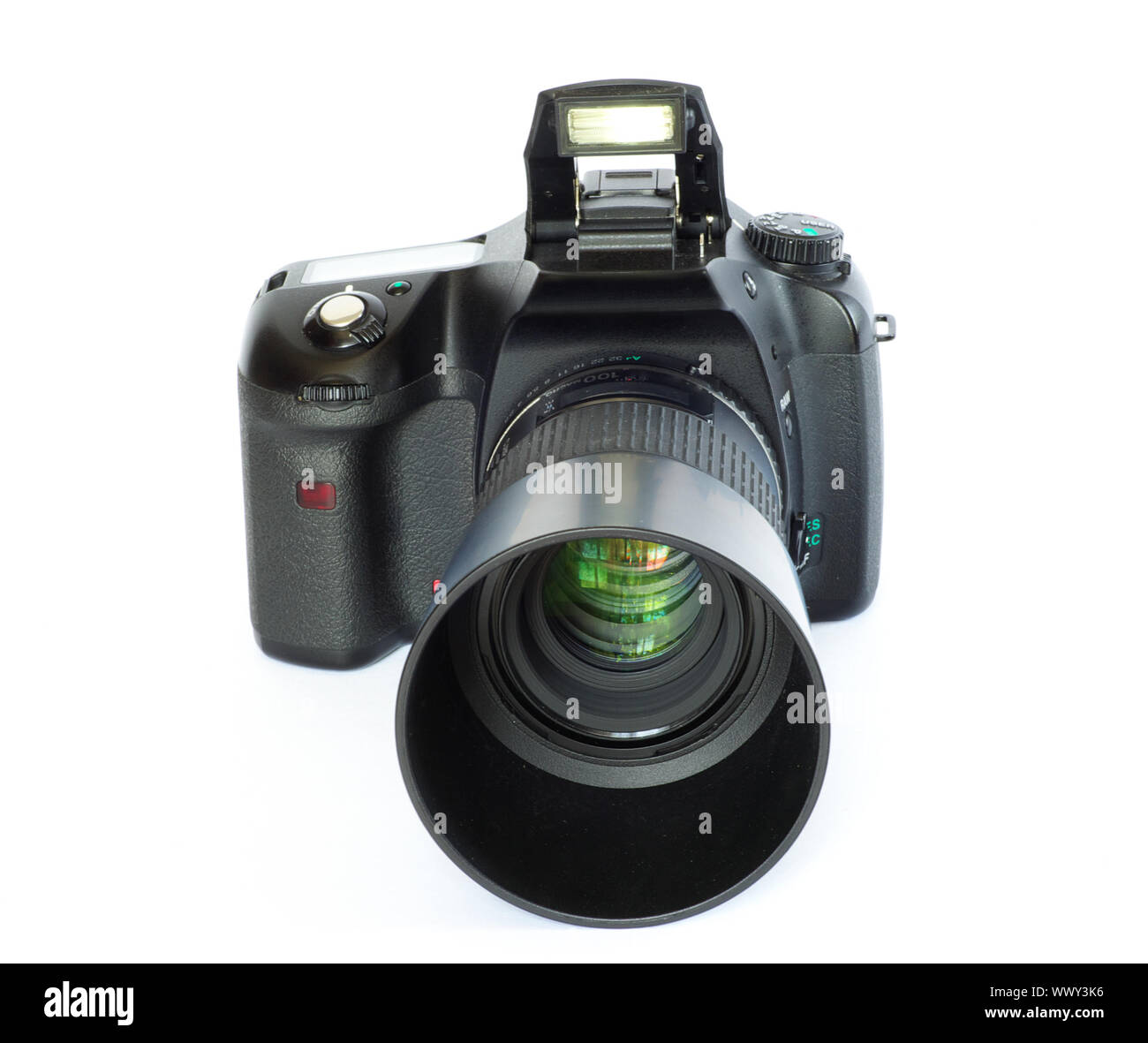 digital photo camera isolated on a white Stock Photo - Alamy