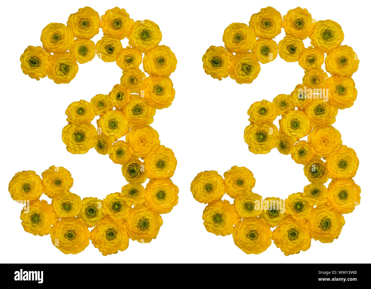 Number thirty three Cut Out Stock Images & Pictures - Alamy