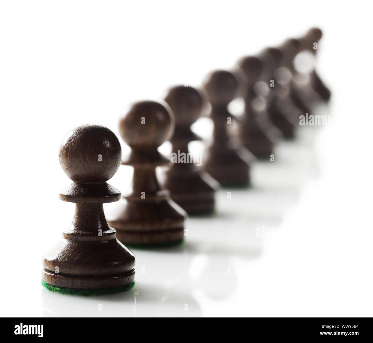 pawns chess pieces ready to do battle Stock Photo - Alamy
