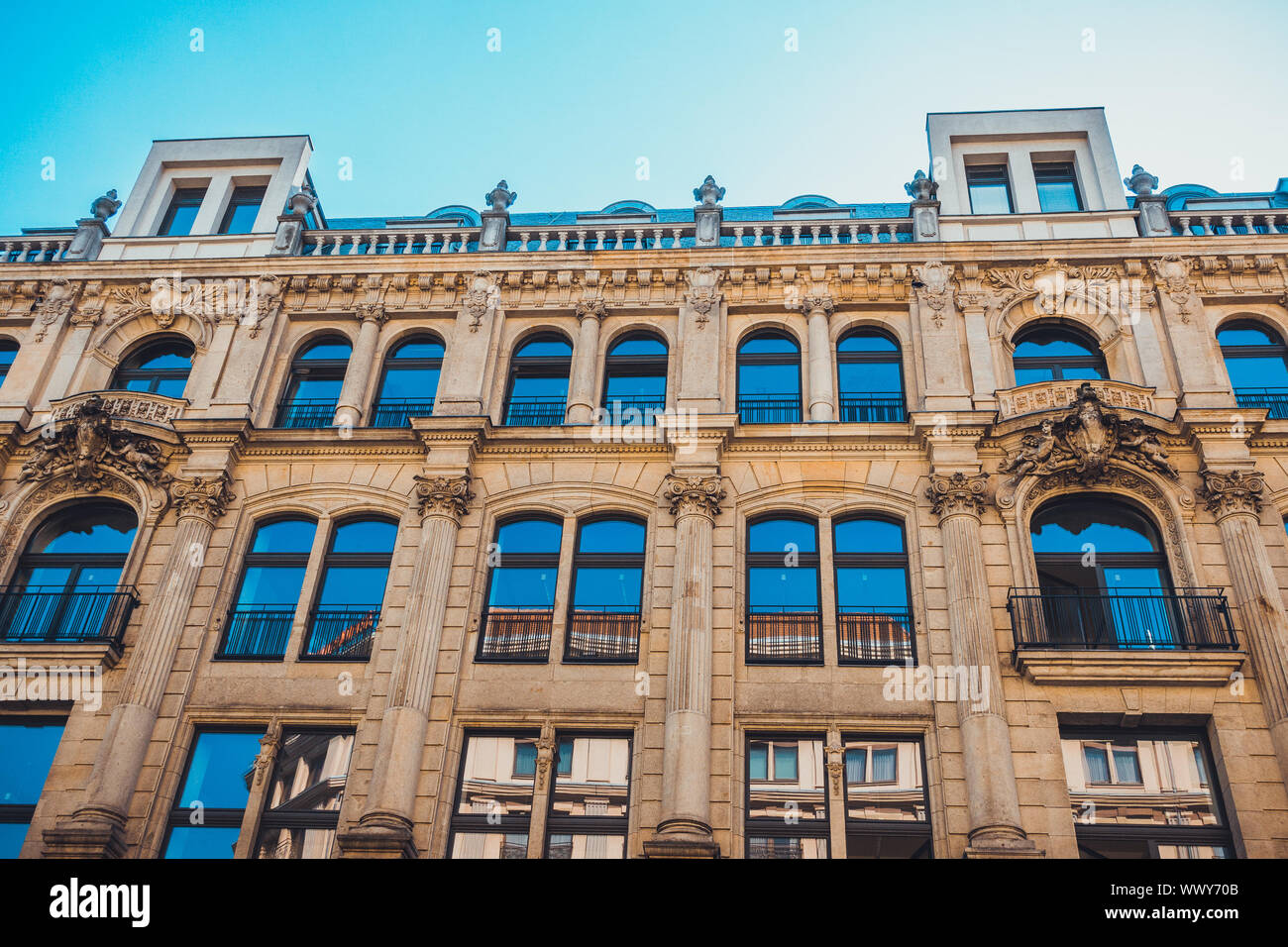 historical building with marble facade at berlin Stock Photo - Alamy