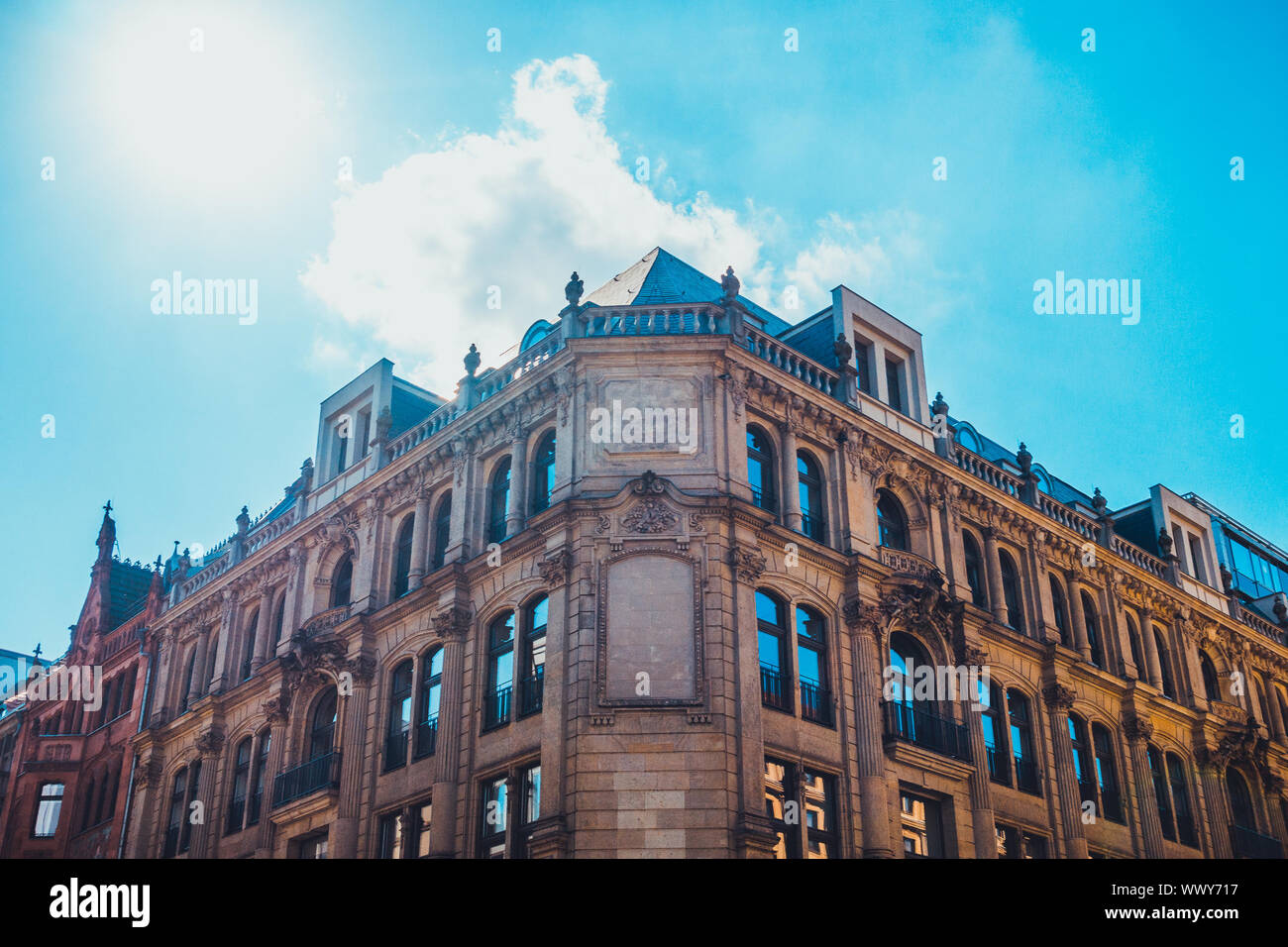 historical building with marble facade at berlin Stock Photo - Alamy