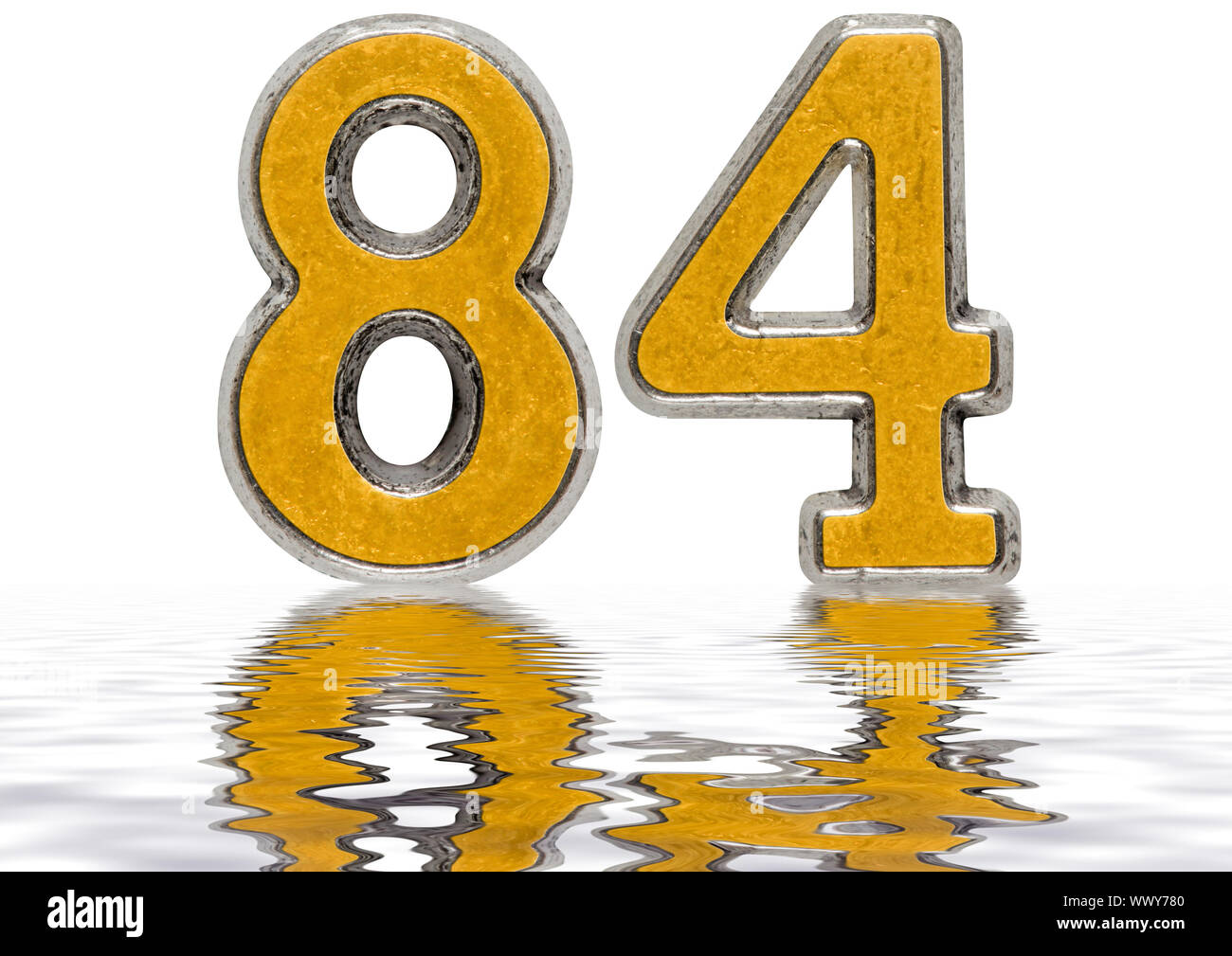 3d number 84 hi-res stock photography and images - Alamy