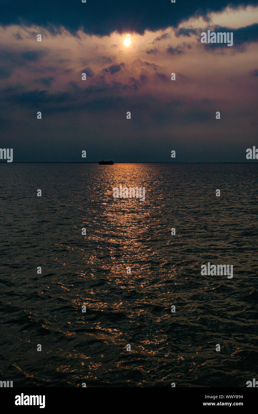 Beautiful Padma or Ganga River sunset on Bangladesh Stock Photo - Alamy