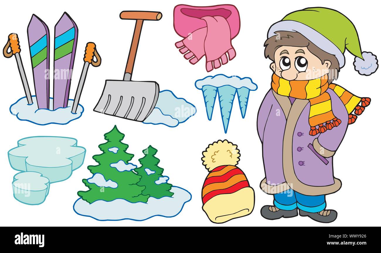 Collection of winter images Stock Vector Image & Art - Alamy