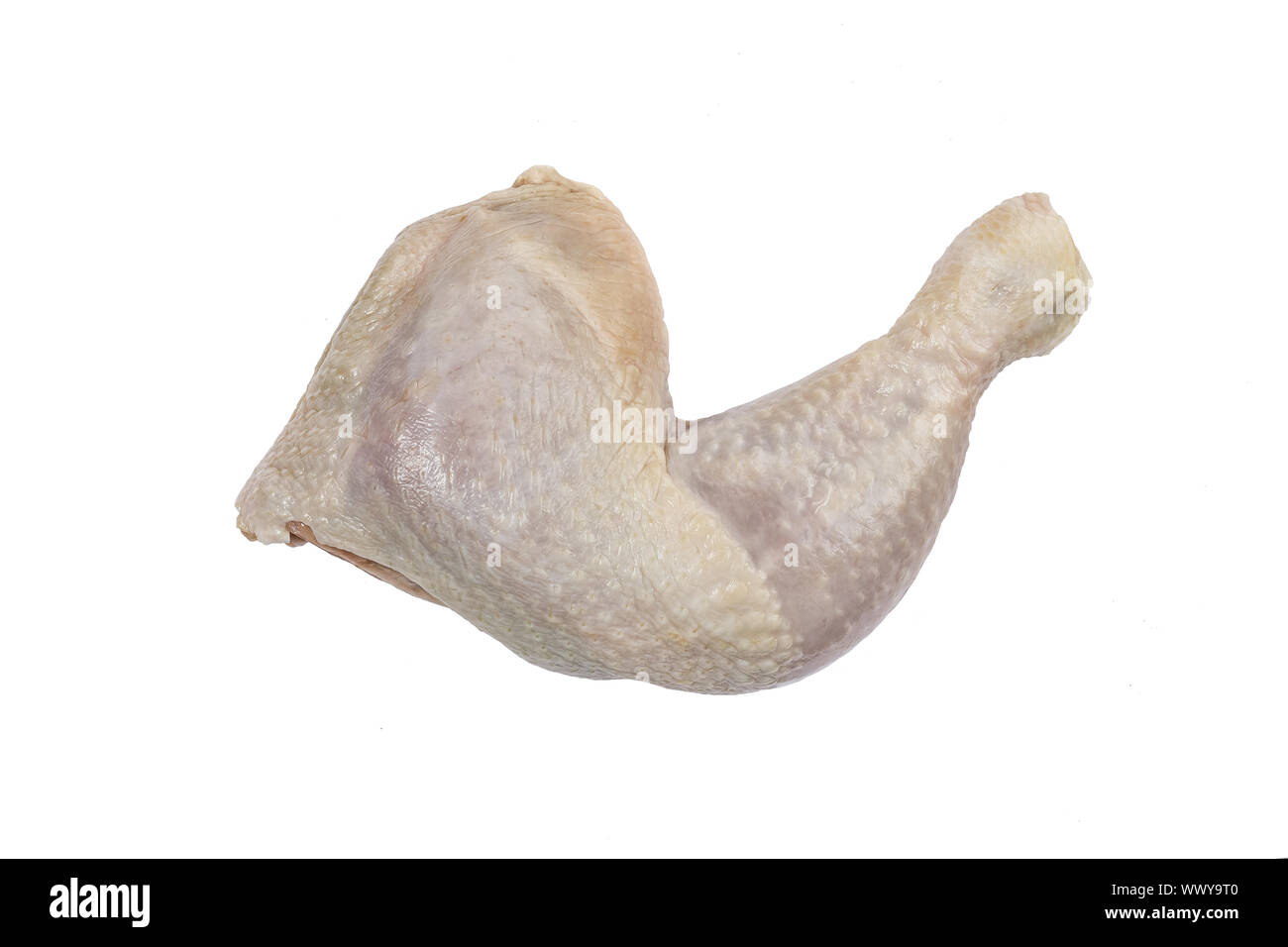 raw chicken leg isolated on white background Stock Photo - Alamy