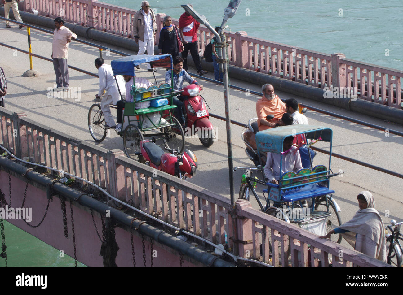 Bicycle Rickshaws, Haridwar India Stock Photo - Alamy