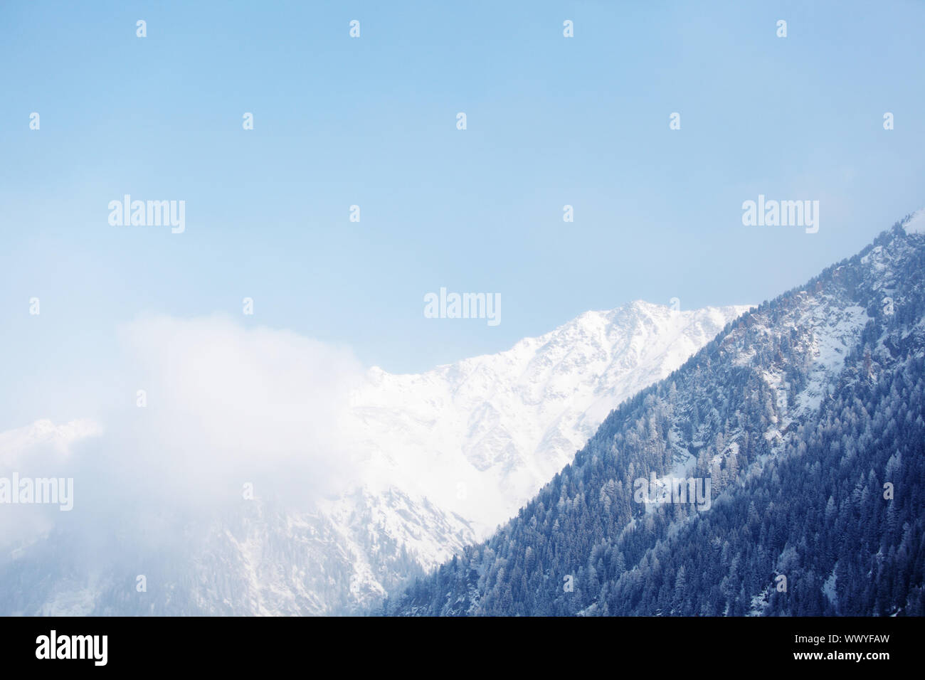 top of alps in sky Stock Photo - Alamy