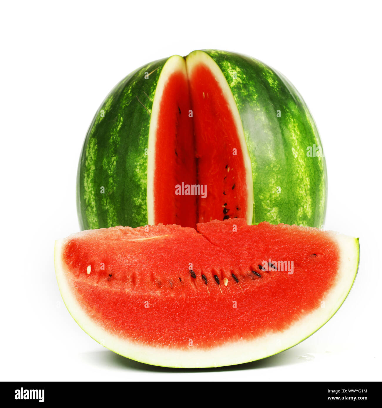 watermelon slice isolated on white Stock Photo - Alamy