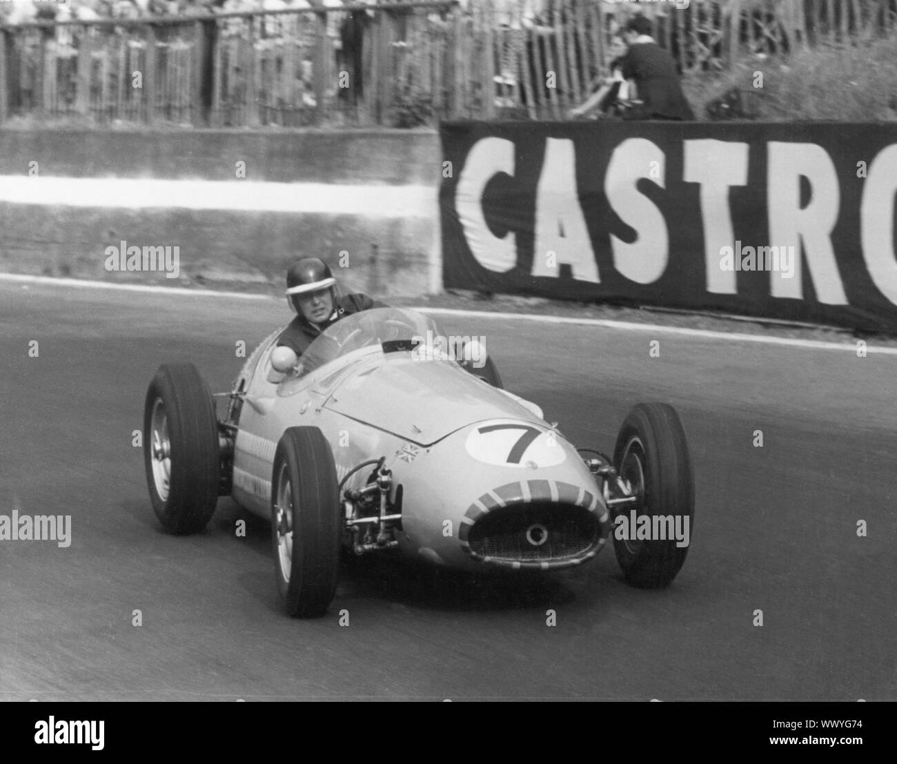 1955 Maserati 250F, Mike Hawthorn at BARC event Crystal Palace Stock ...