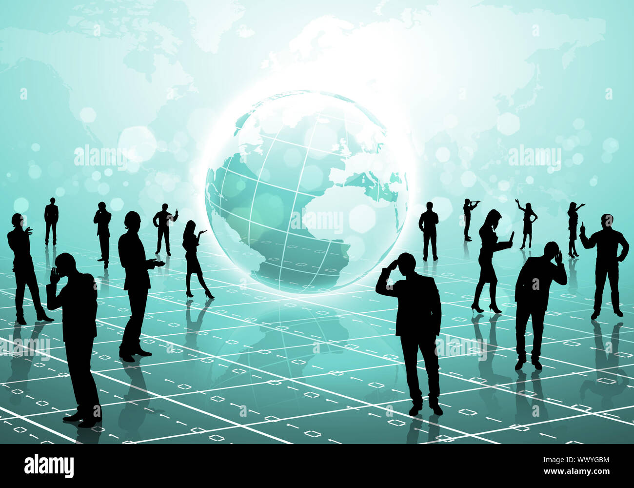 Digital people inside bubbles hi-res stock photography and images - Alamy