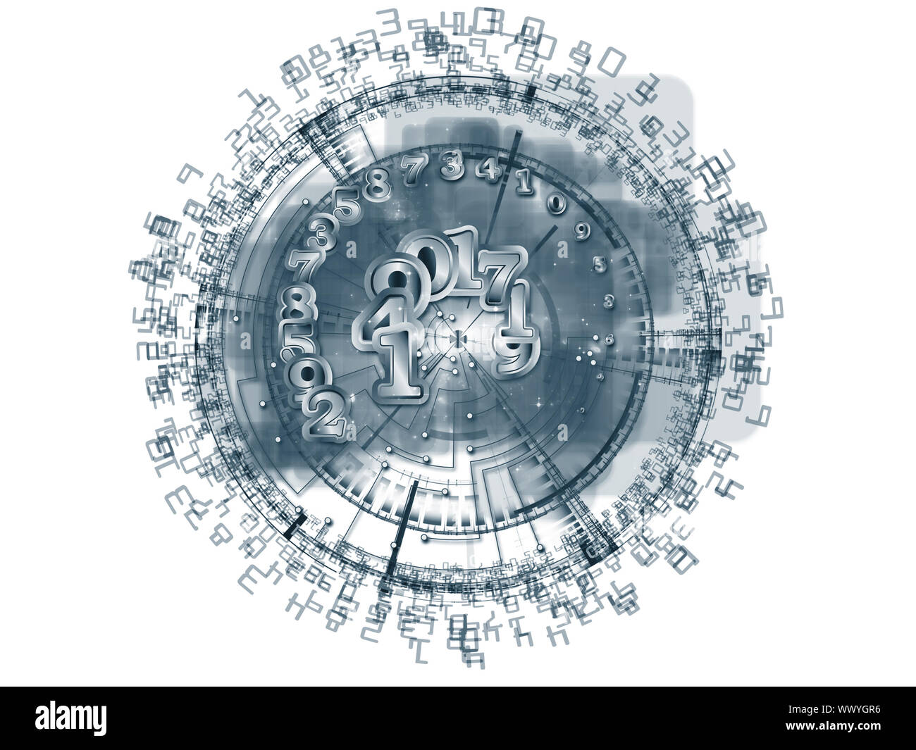 Design made of numbers to serve as backdrop for projects related to ...