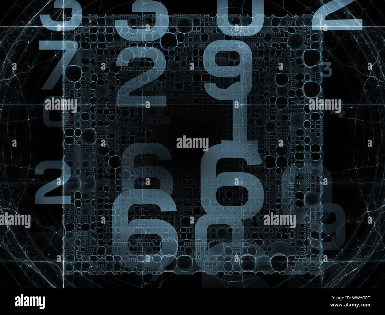 Background design of numbers and abstract design elements on the ...