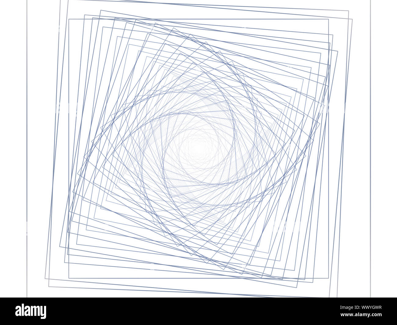 Design made of revolving geometric shapes on the subject of technology ...