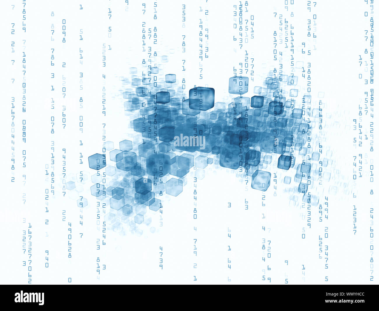 Visually pleasing composition of numbers and design elements to serve ...