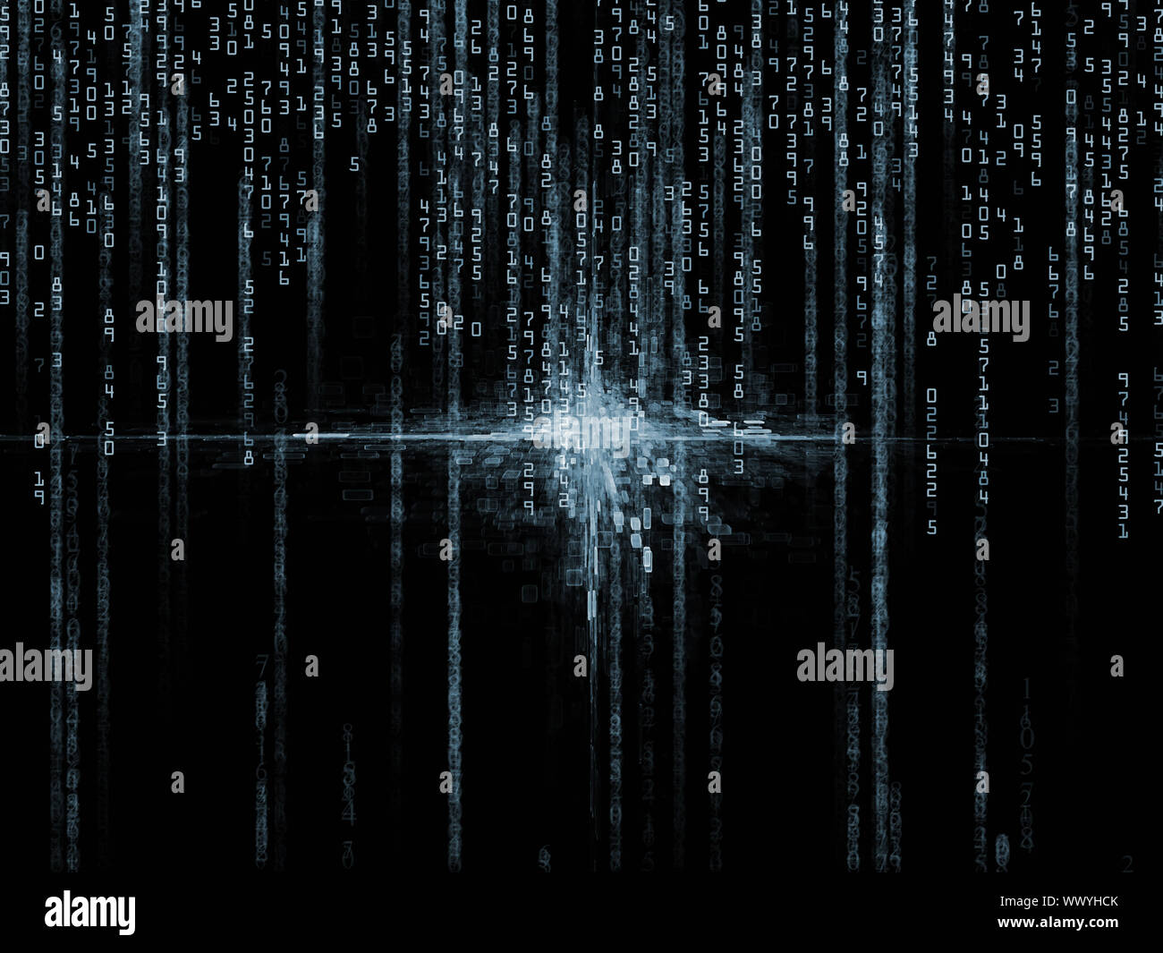 Backdrop of numbers and design elements to provide supporting ...