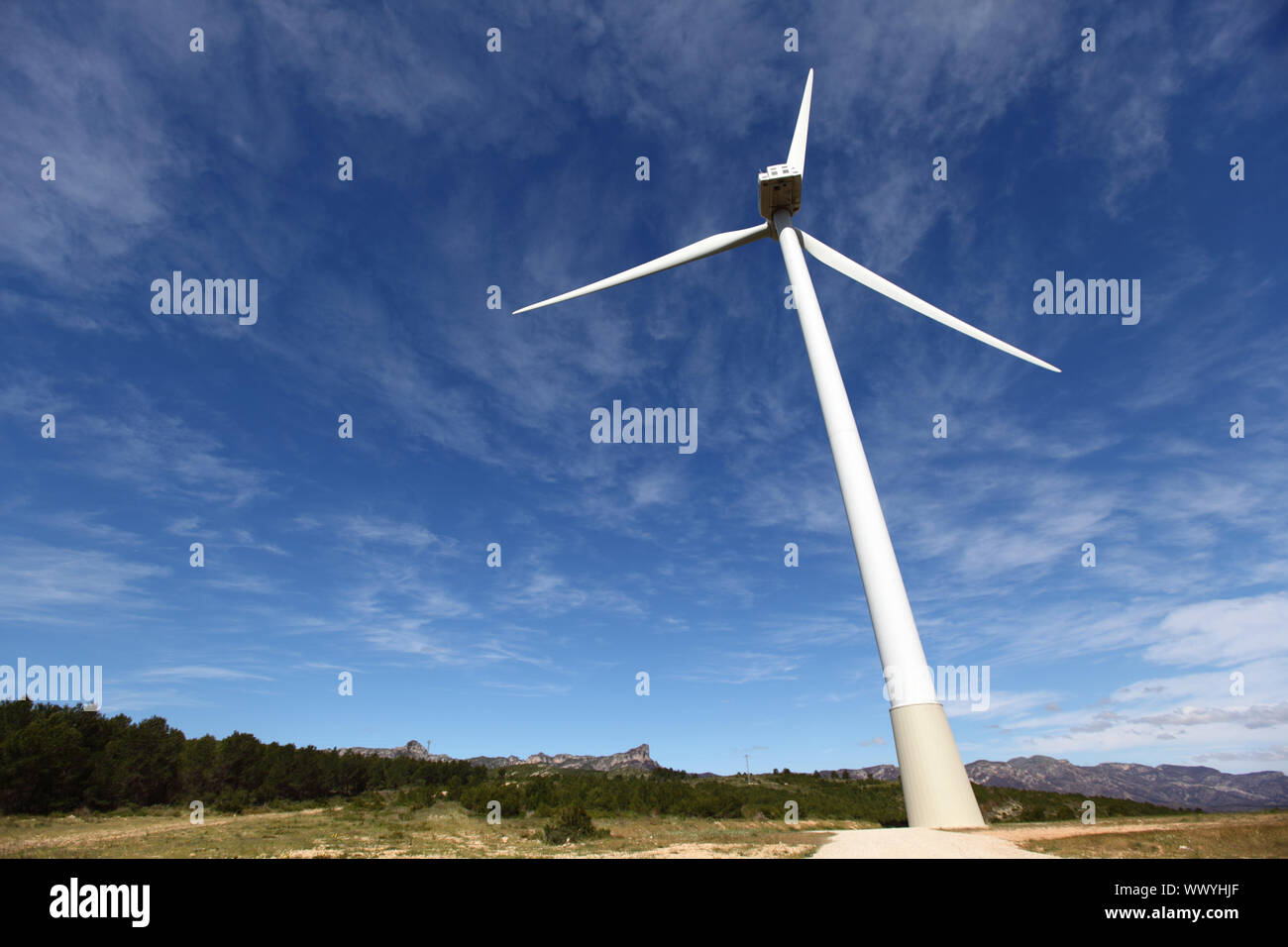 Wind turbines farm in spain Stock Photo - Alamy