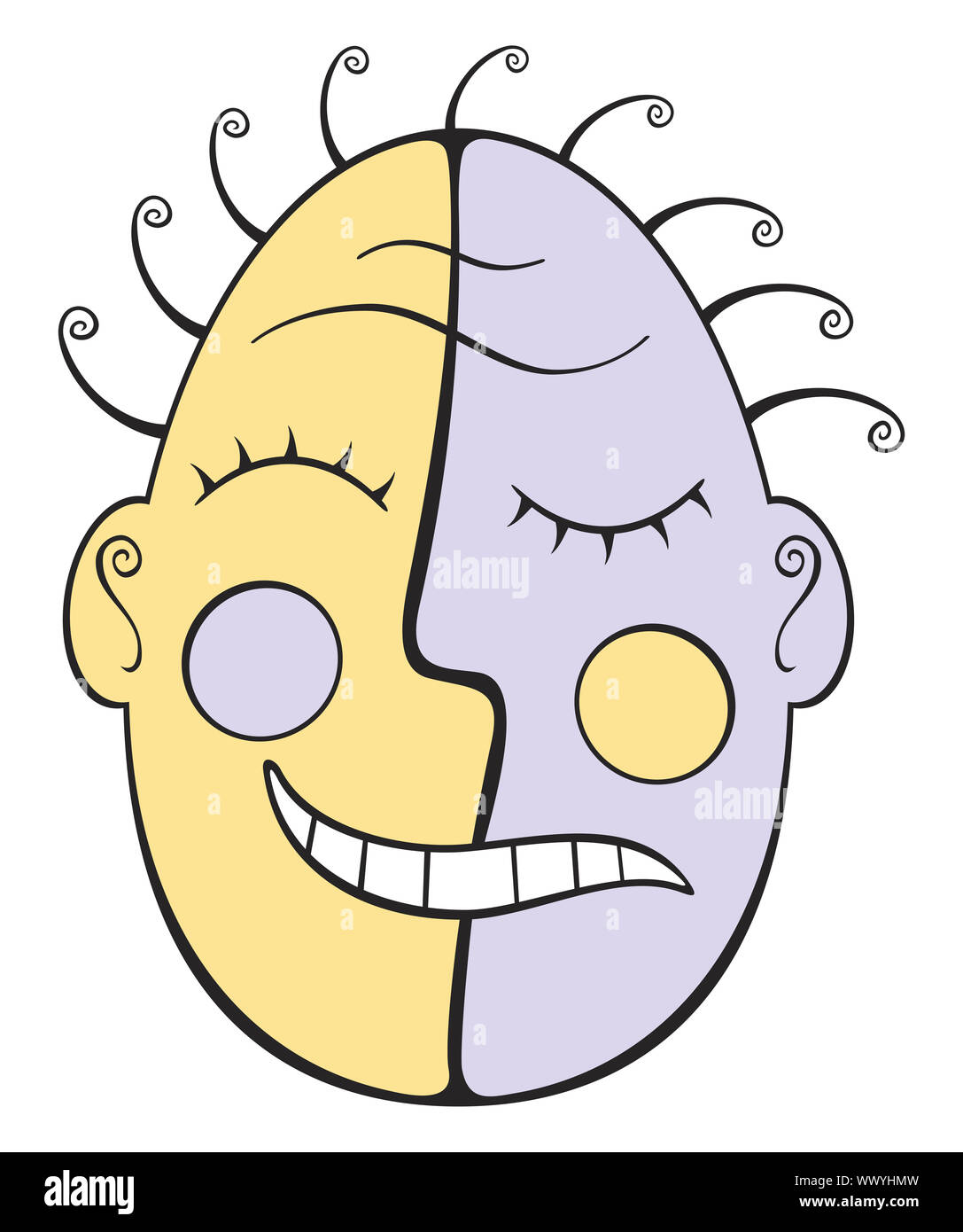 Drama faces happy sad hi-res stock photography and images - Alamy