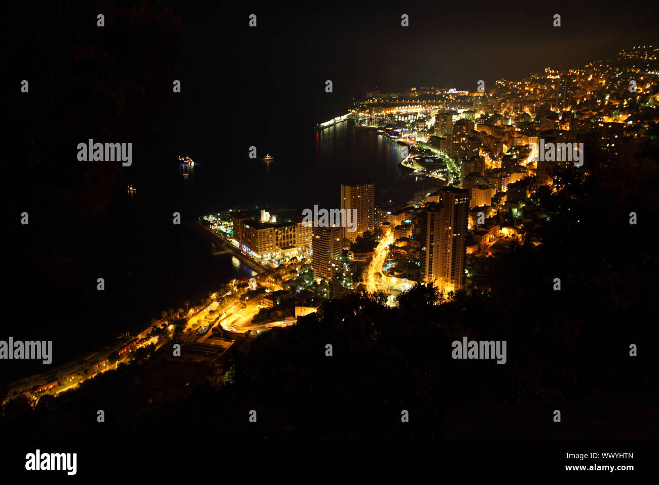 Monte Carlo night scene Stock Photo - Alamy