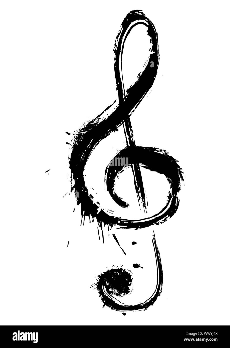 Musical symbol Black and White Stock Photos & Images - Alamy