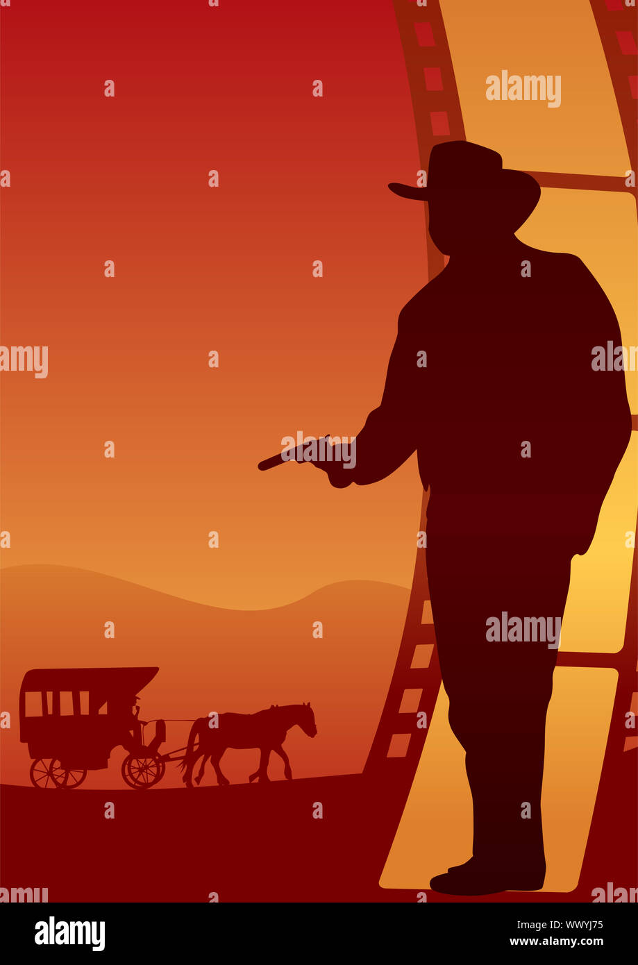 blank western poster