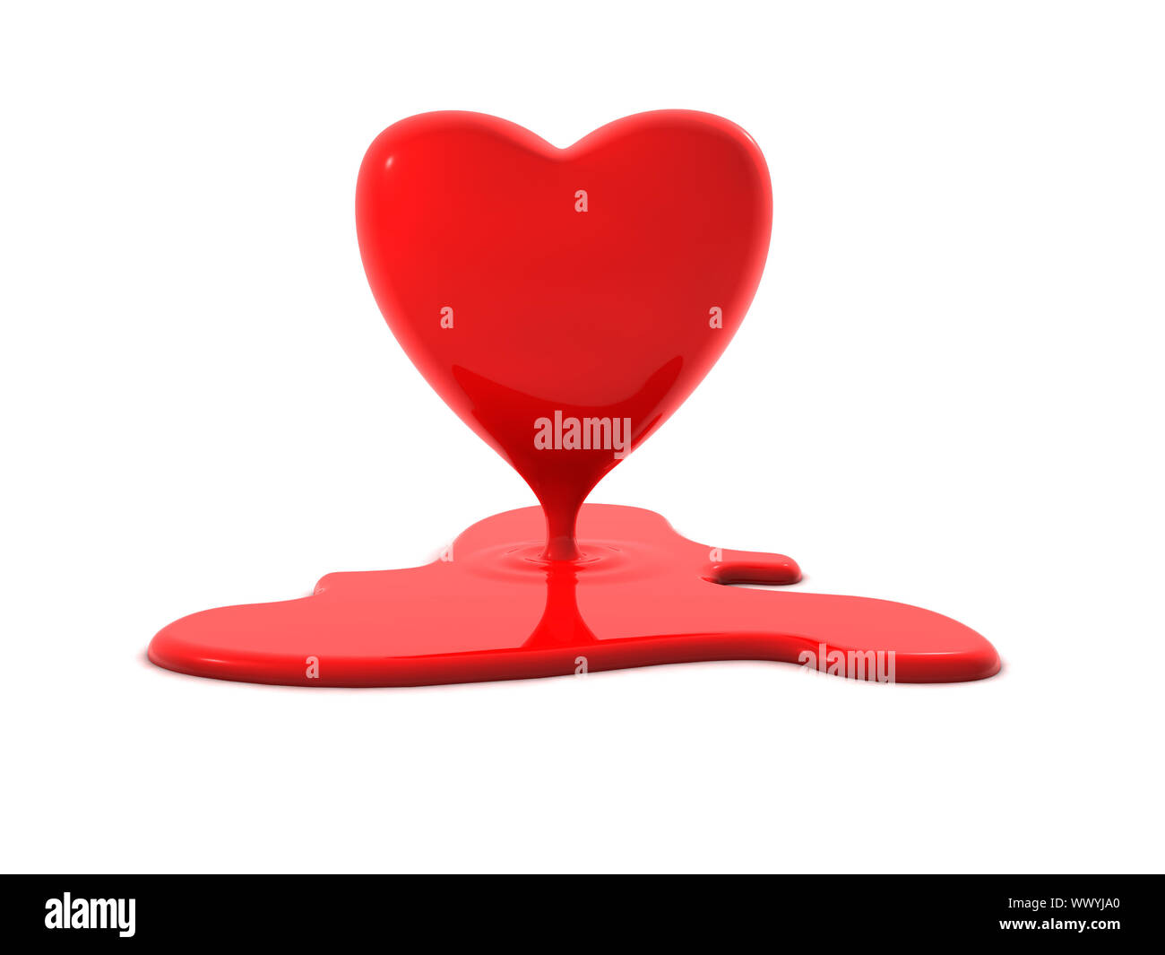 Bleeding Broken Heart Being Eaten