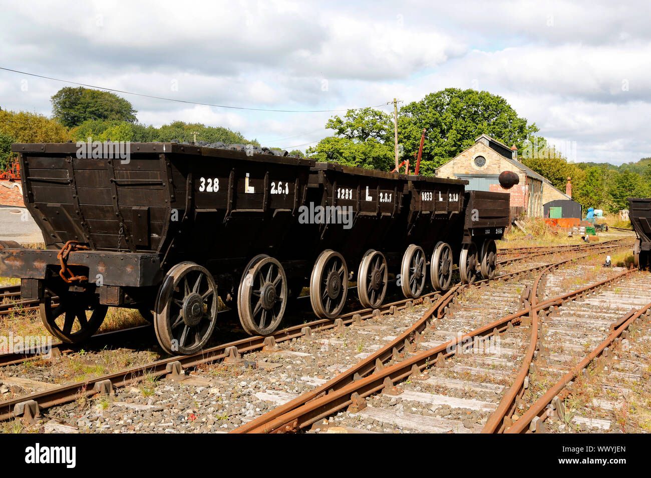 A picture from the past of a Yorkshire mine Stock Photo - Alamy