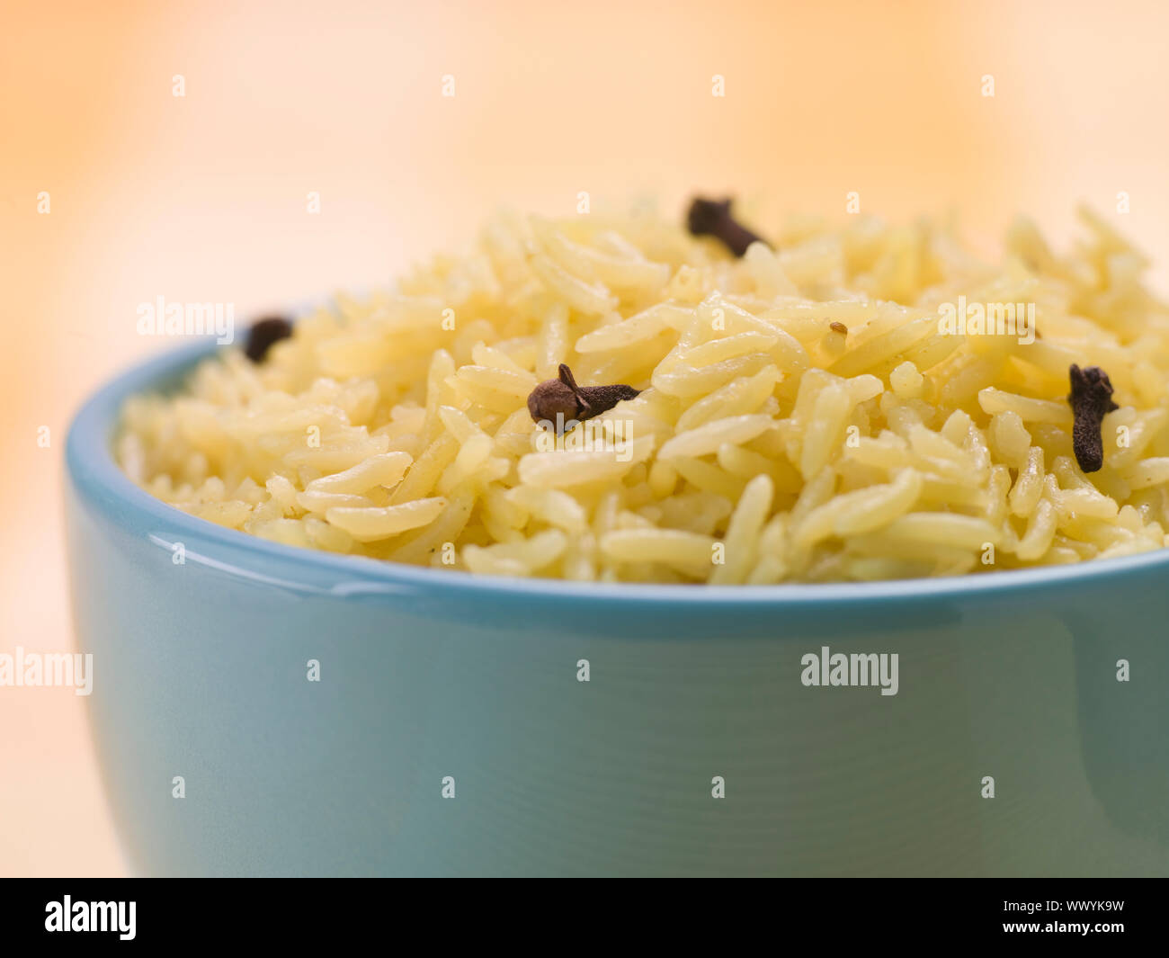 Bowl of Pilau Rice Stock Photo - Alamy