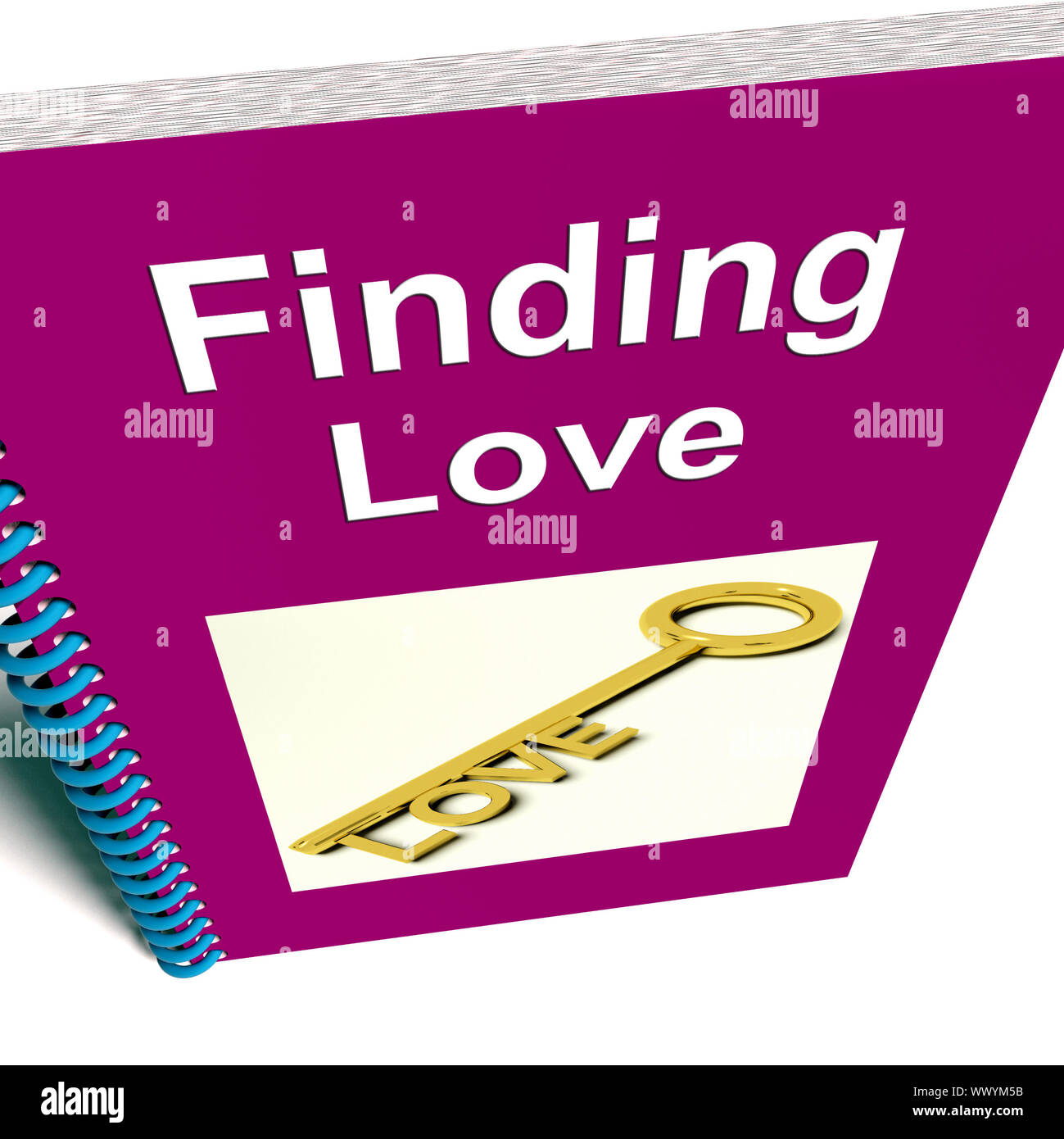 Finding Love Book Showing Relationship Advice Stock Photo - Alamy