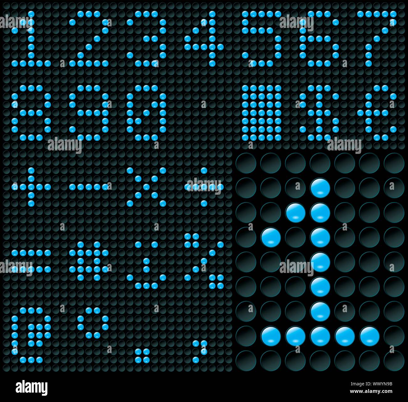 Digits and Symbols Stock Vector Image & Art - Alamy