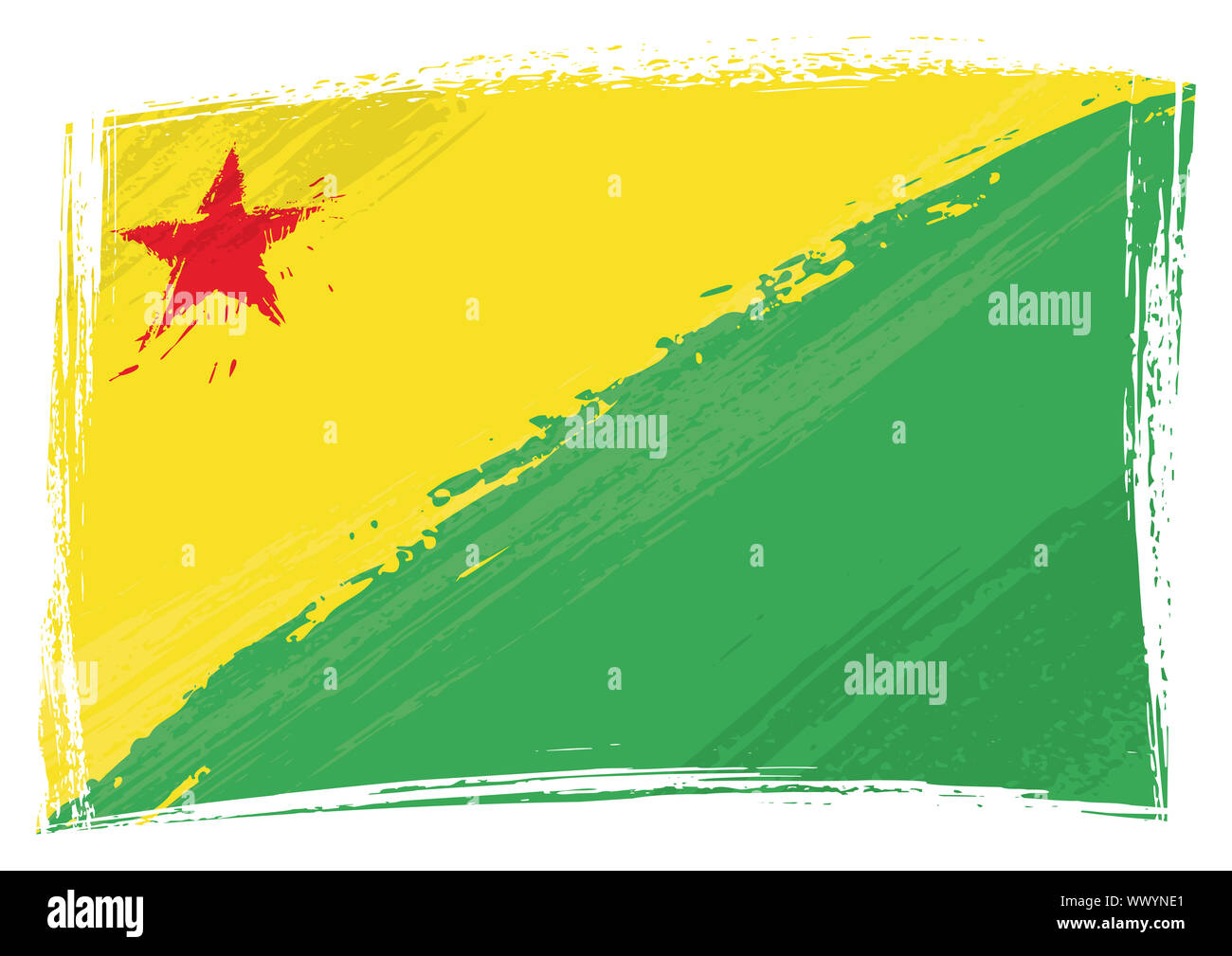 Grunge Acre flag Stock Photo - Alamy