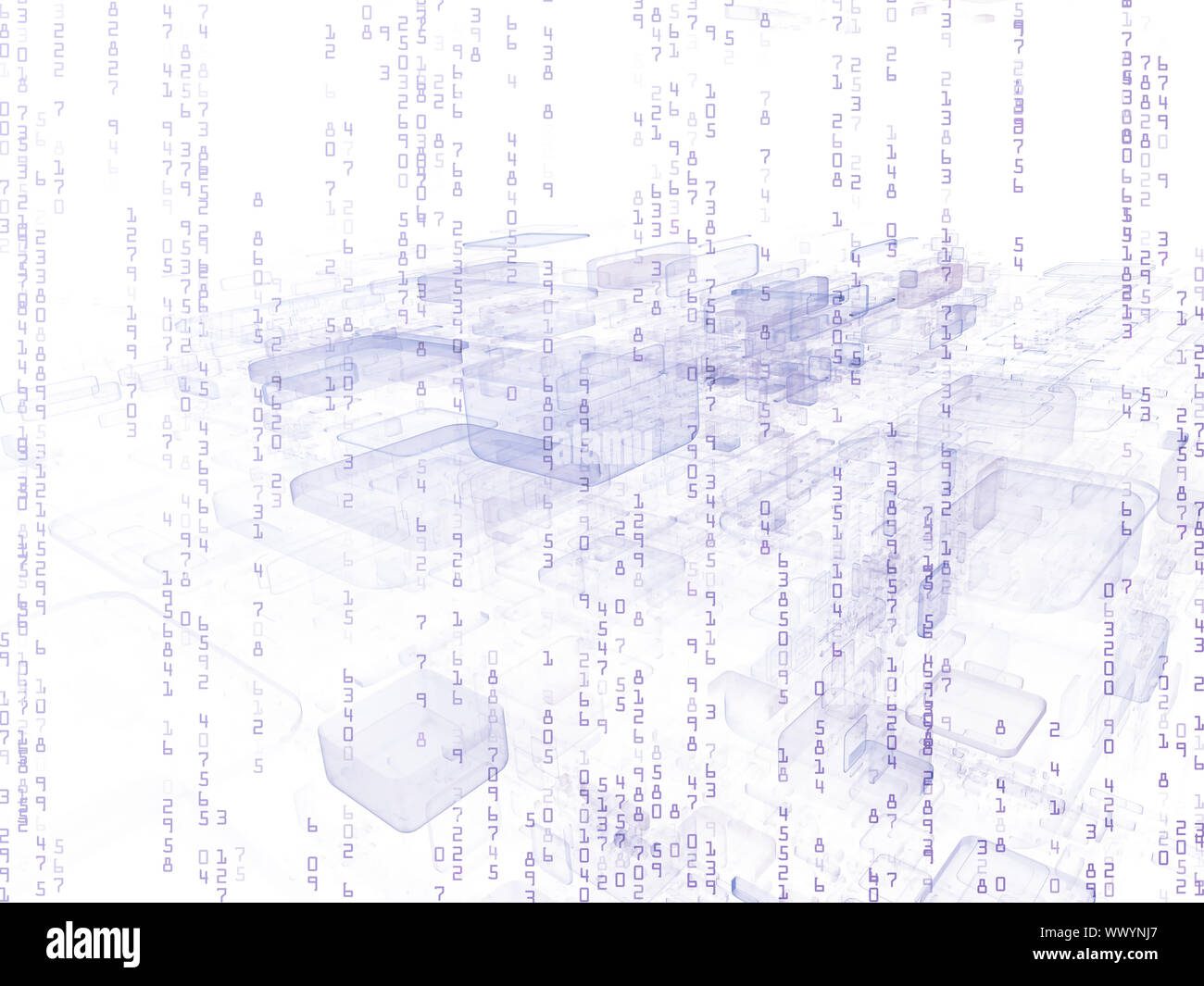 Visually pleasing composition of numbers and design elements to serve ...