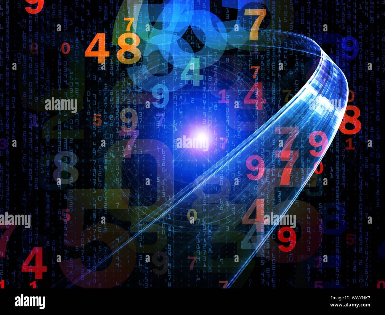 Interplay of numbers and fractal elements on the subject of computers ...