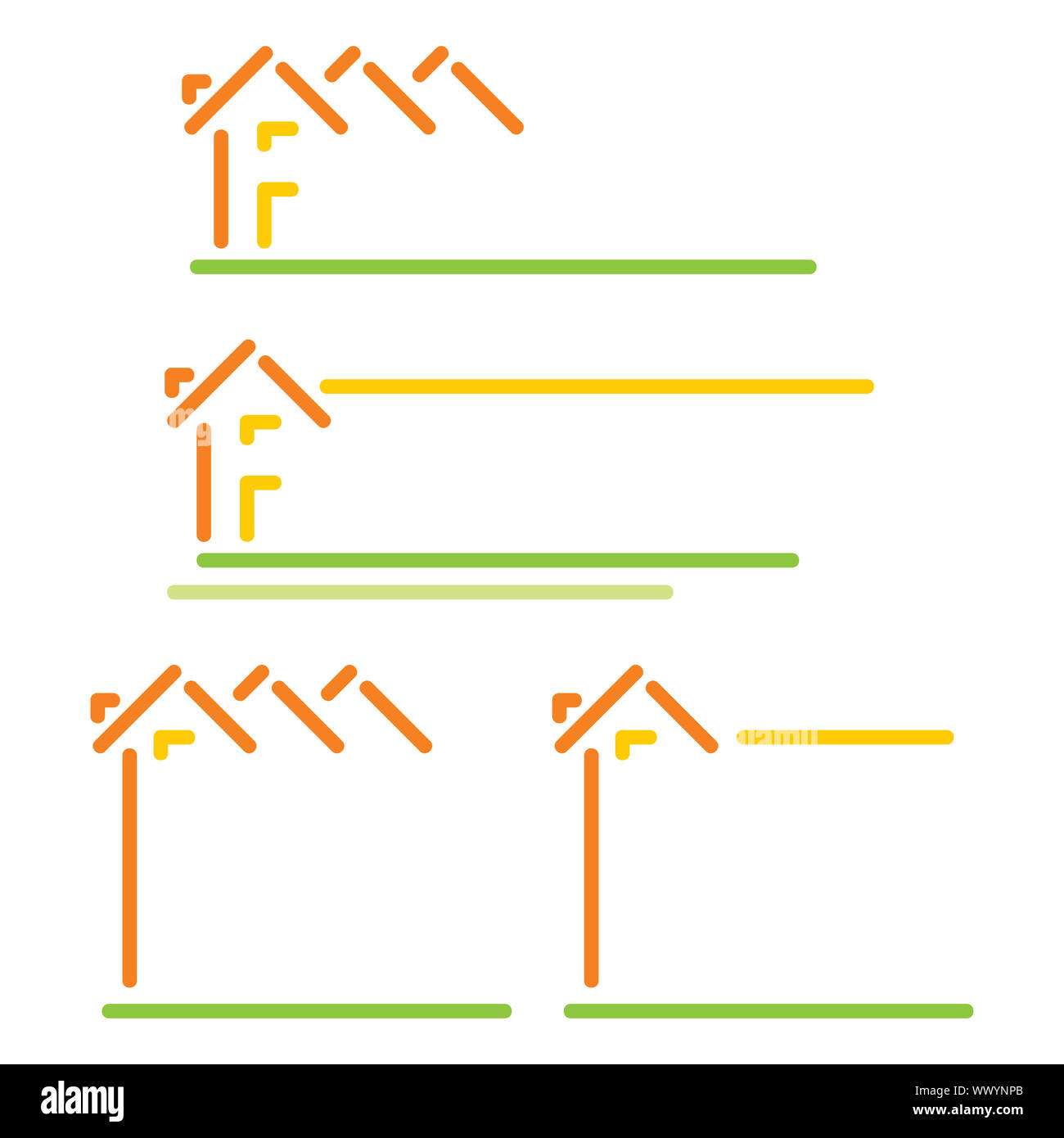 House for branding Cut Out Stock Images & Pictures - Alamy