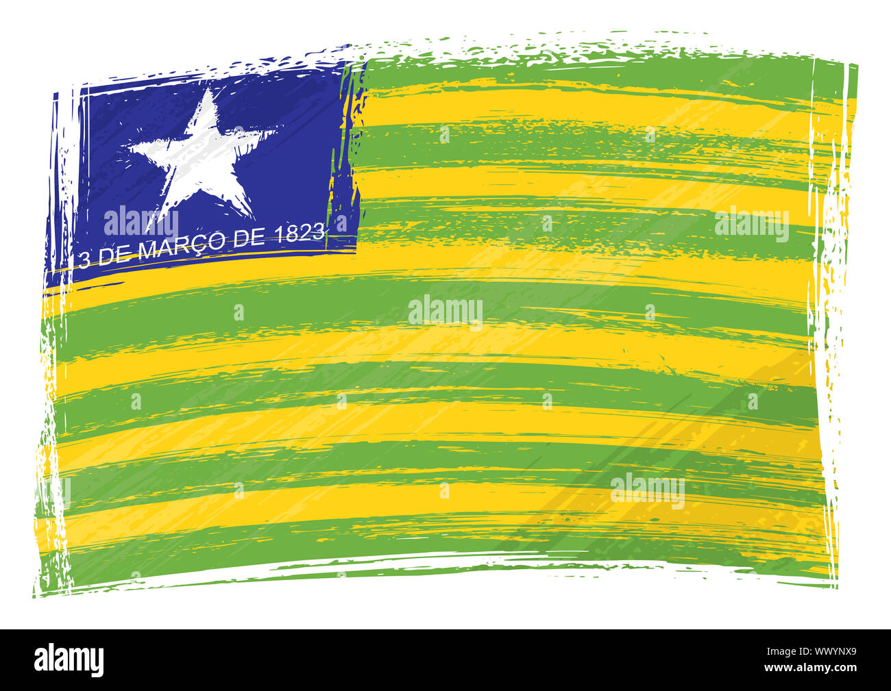 Flag of the state of piaui hi-res stock photography and images - Alamy