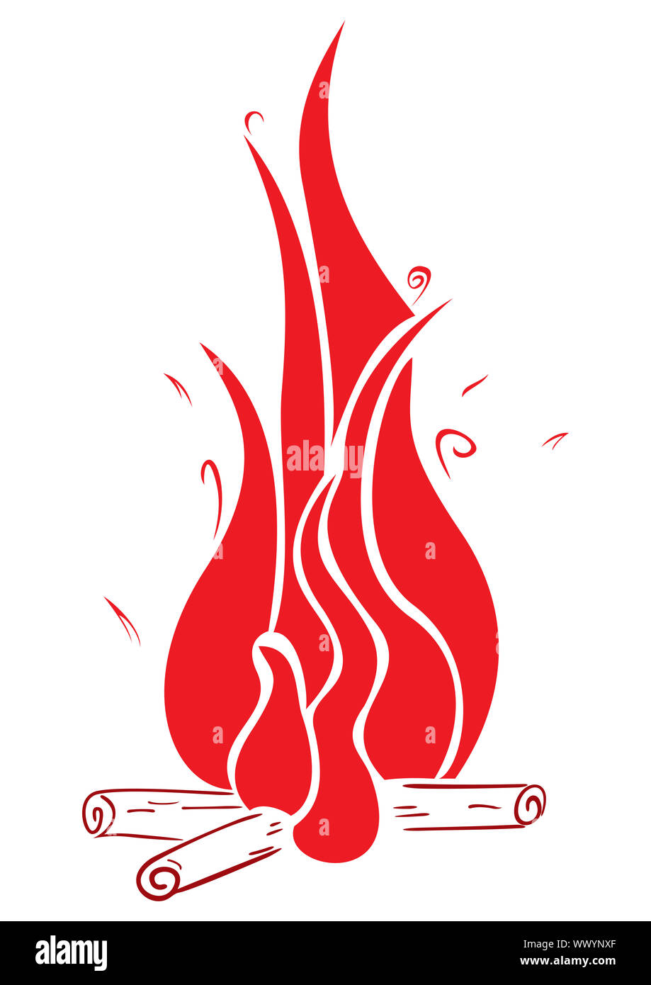 Fireplace burning Cut Out Stock Images & Pictures - Alamy