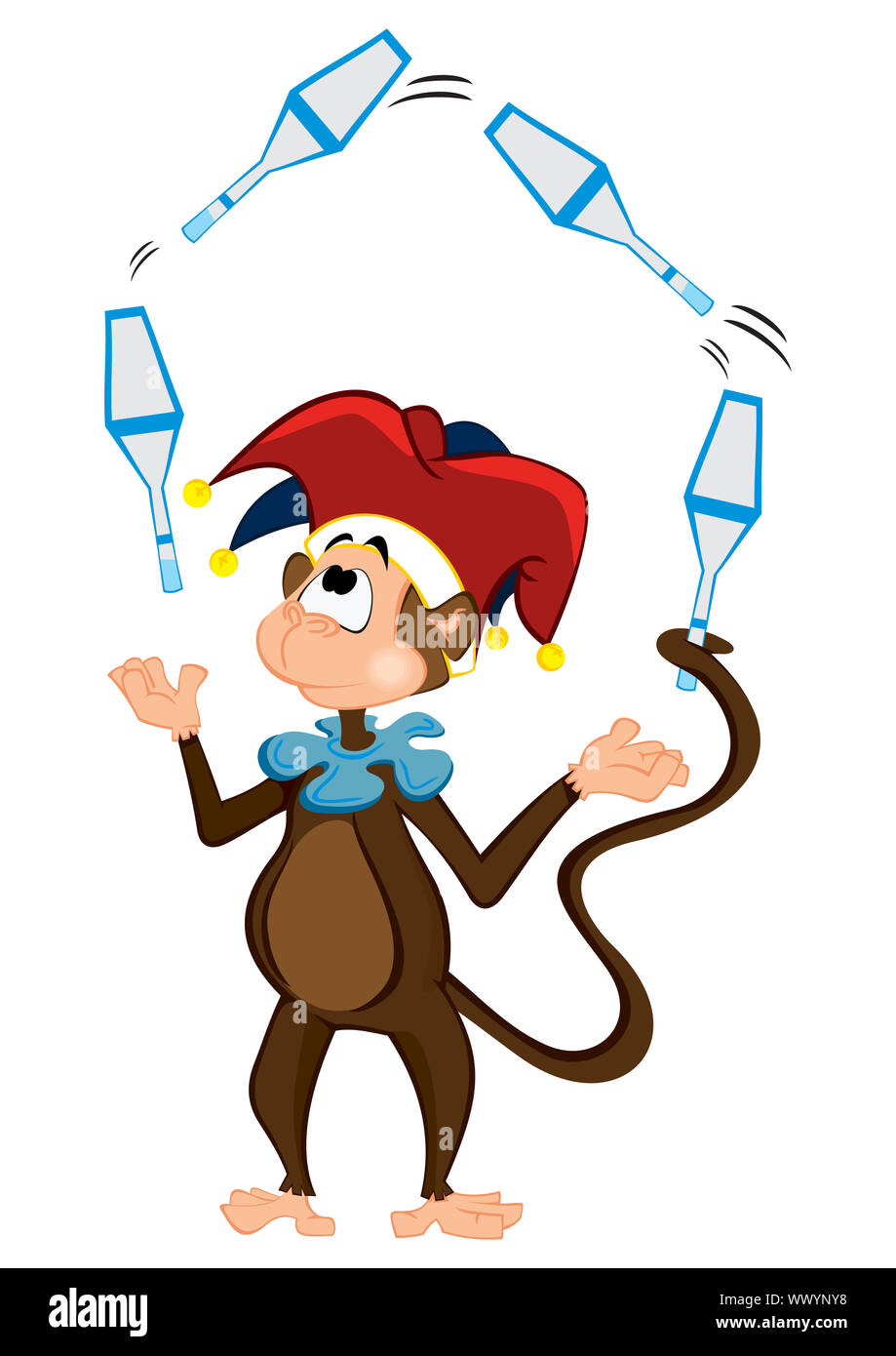 Circus monkey cartoon hi-res stock photography and images - Alamy
