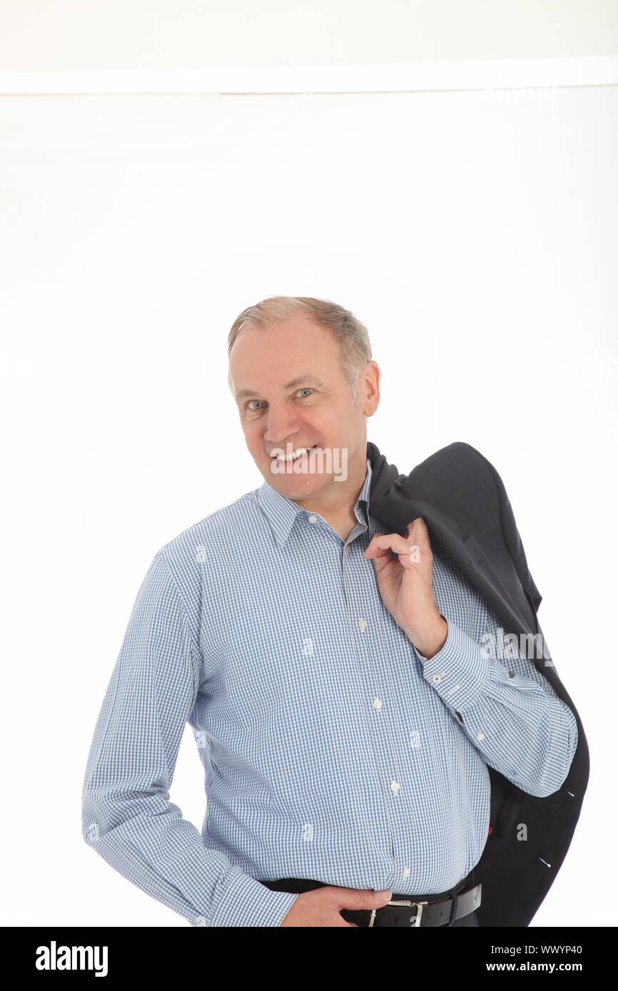 Jacket slung over shoulder hi-res stock photography and images - Alamy