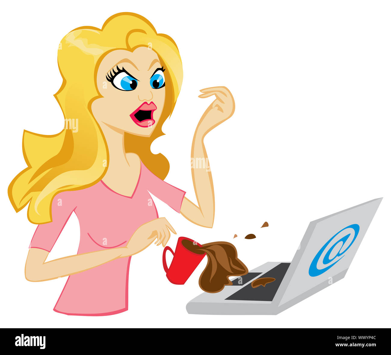 Office accident Cut Out Stock Images & Pictures - Alamy