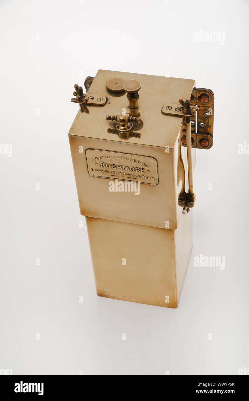 Rushmoor Acetylene gas generator circa 1912 Stock Photo - Alamy