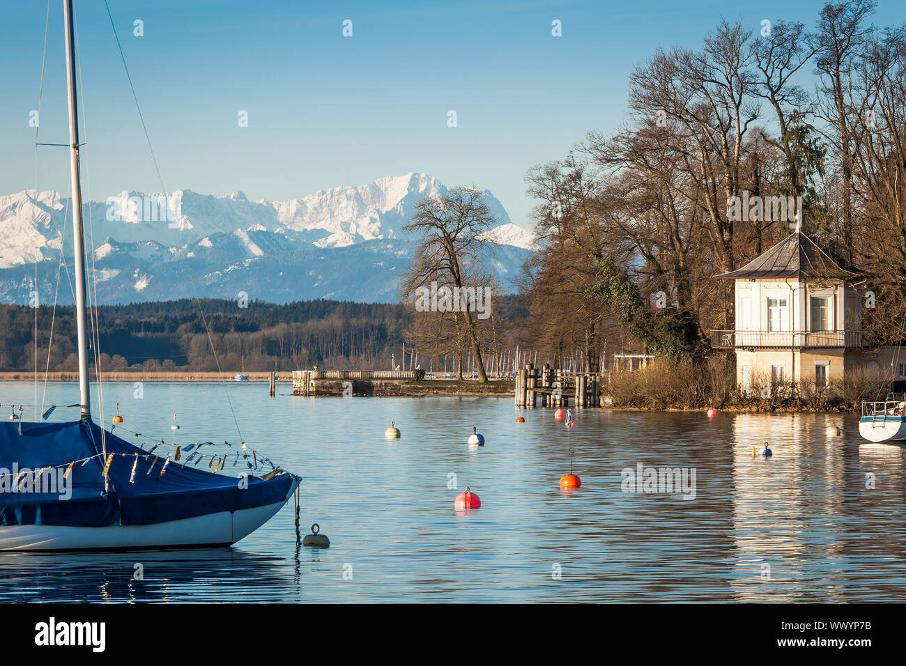 An image of the Starnberg Lake in Bavaria Germany - Tutzing Stock Photo ...