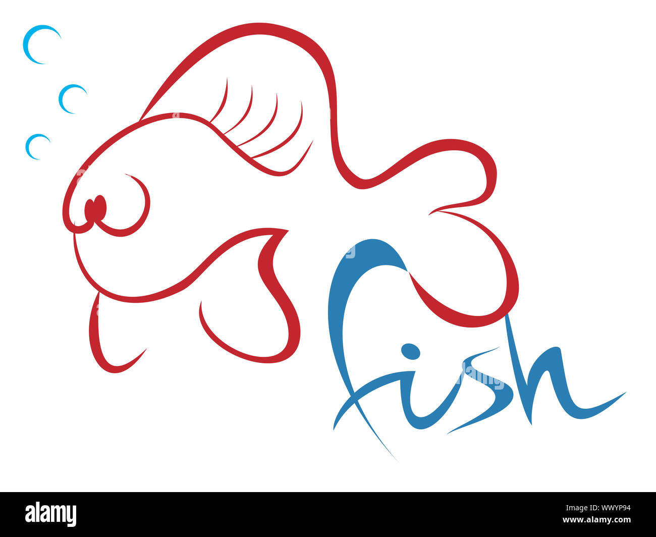 Fish fish sign Cut Out Stock Images & Pictures - Alamy