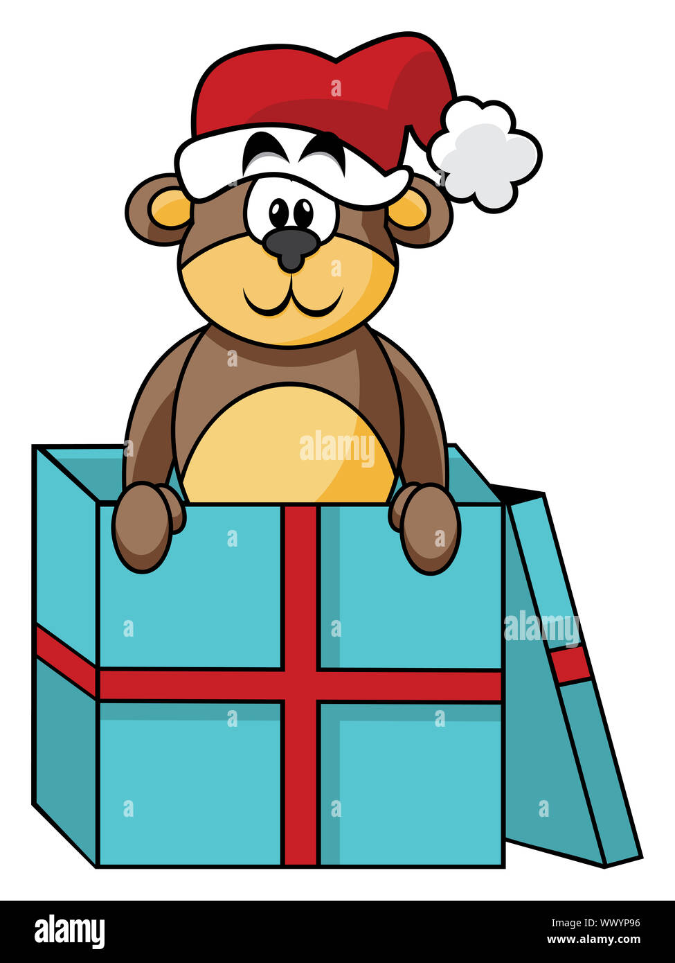 Teddy in box Stock Photo - Alamy