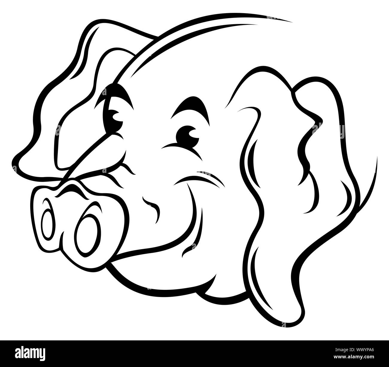 Pig symbol hi-res stock photography and images - Alamy