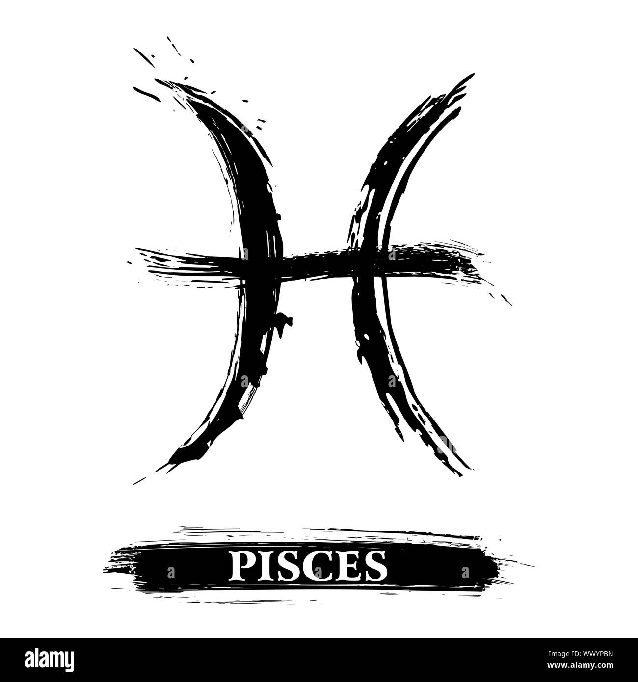Pisces horoscope symbol hi-res stock photography and images - Alamy