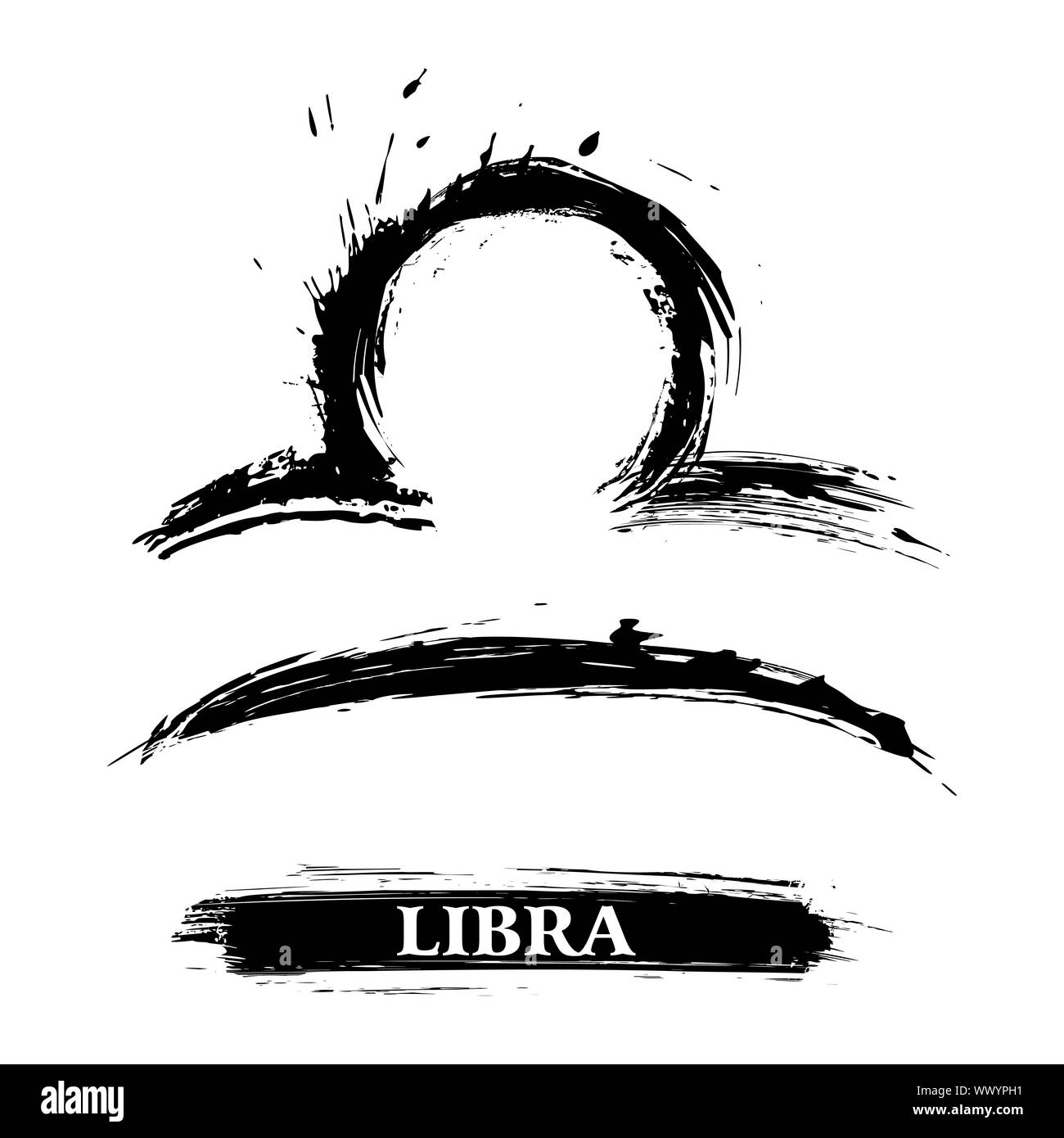 Libra symbol Black and White Stock Photos & Images - Alamy