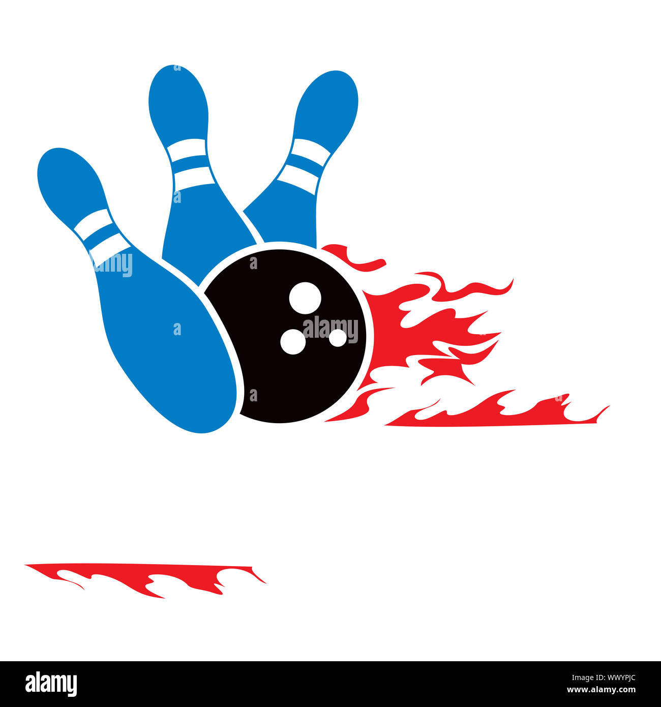 Bowling pins pictogram hi-res stock photography and images - Alamy