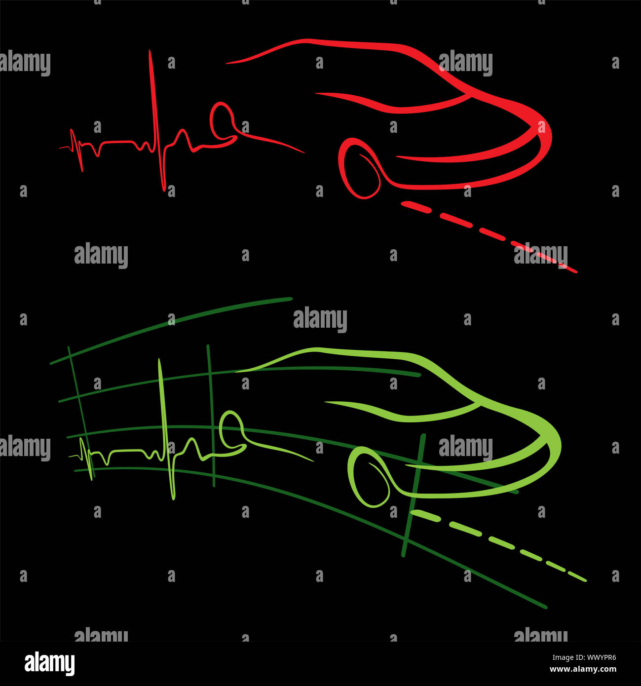 EKG of auto Stock Photo - Alamy