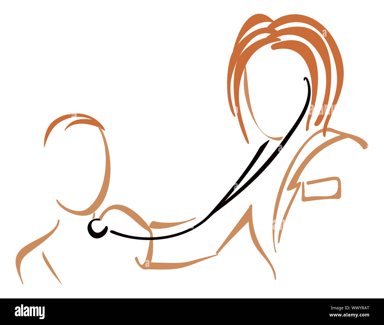 Child doctor pediatrician illustration Cut Out Stock Images & Pictures ...