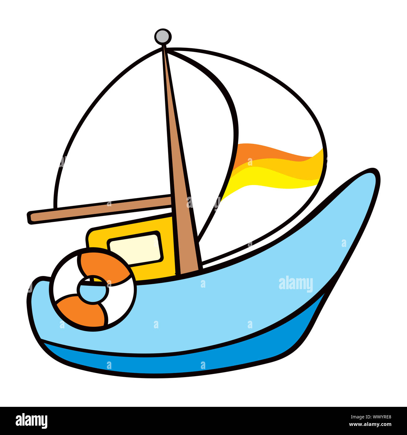 Boat ship sea on Cut Out Stock Images & Pictures - Alamy