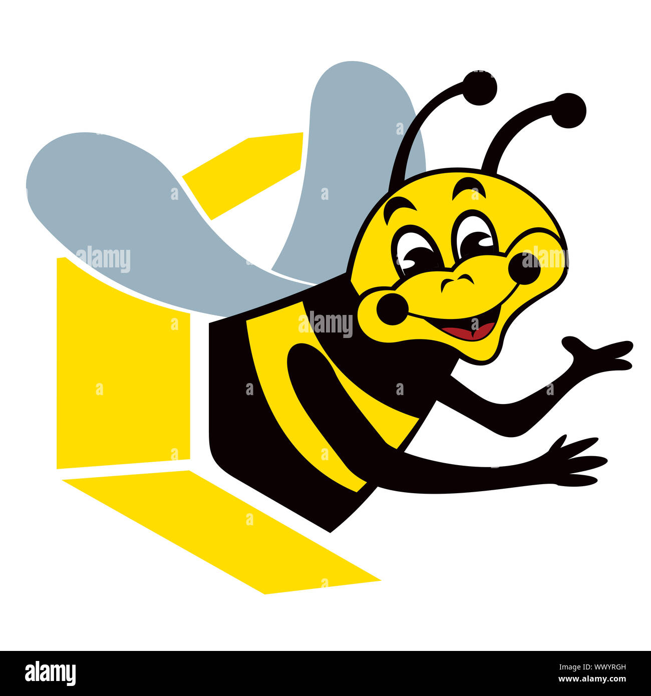 Bee logo hi-res stock photography and images - Alamy